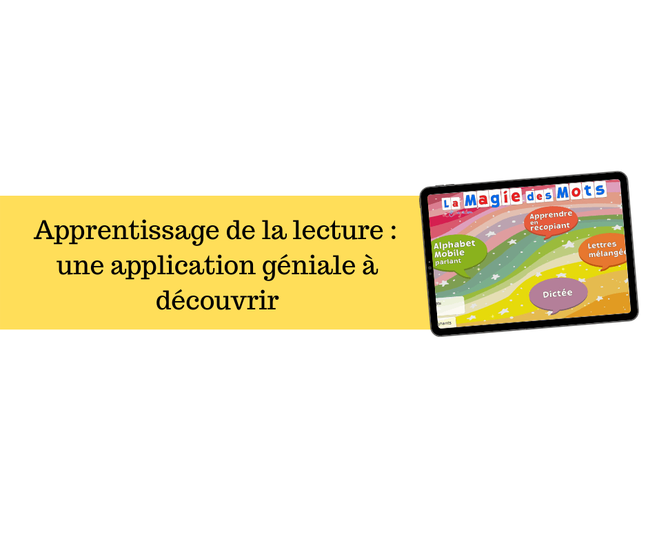 Une application pour apprendre la lecture aux enfants