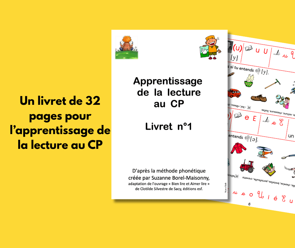 Un livret de 32 pages pour l'apprentissage de la lecture au CP - Ecole ...