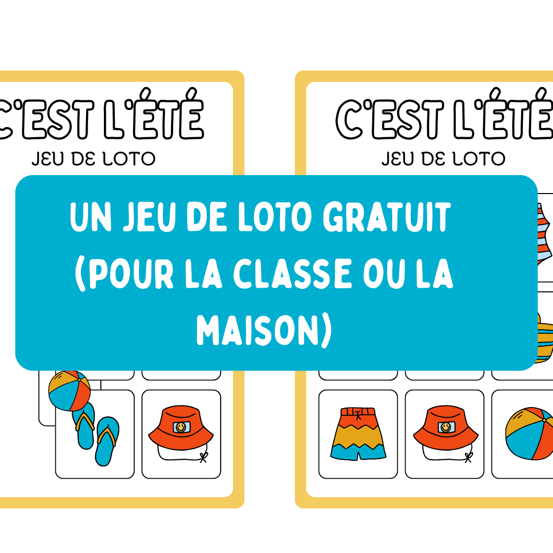 Jeu de loto : c'est l'été ! - Ecole Positive