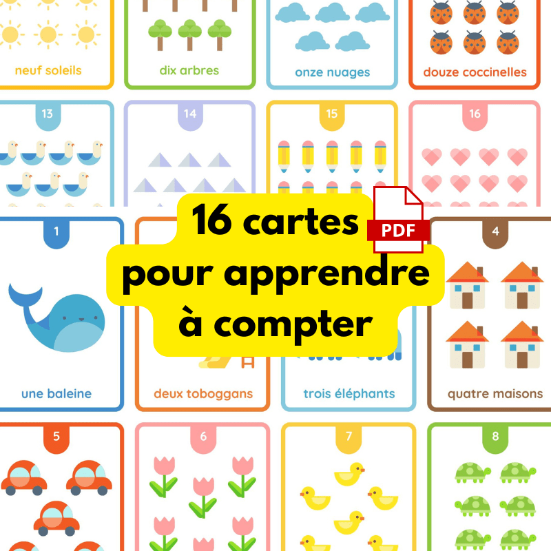 16 cartes pour apprendre à compter (téléchargement gratuit) - Ecole ...